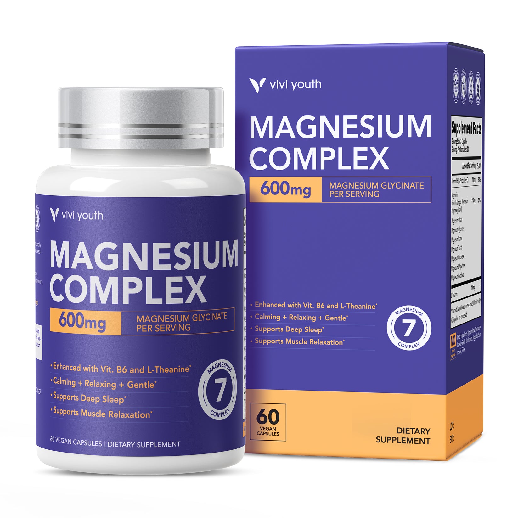 Magnesium Complex, 7 High Absorption Magnesium Supplement – VIVI Youth