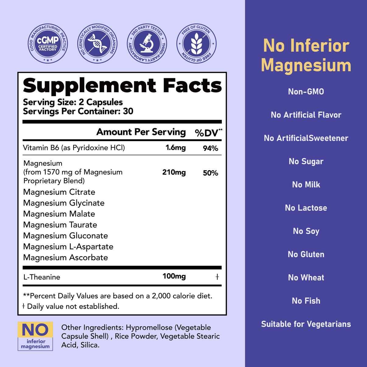 Magnesium Complex, 7 High Absorption Magnesium Supplement – VIVI Youth